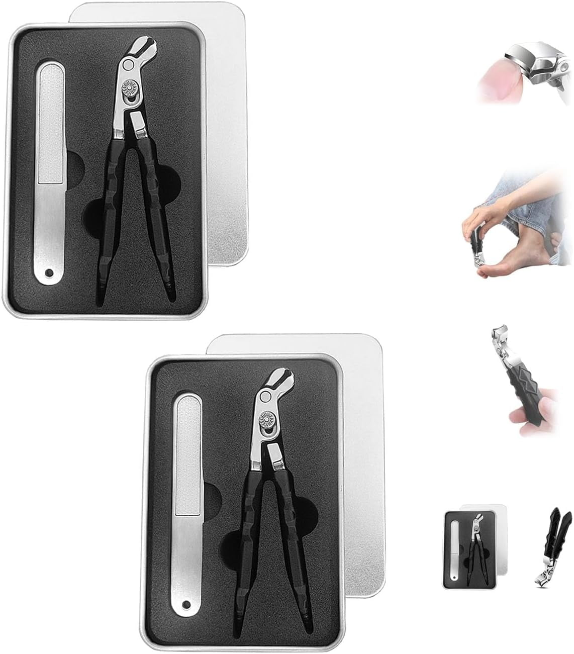 Graddi Orthoclip, Nail Clipper Set, Wide Jaw Thick Toenail Clippers ...