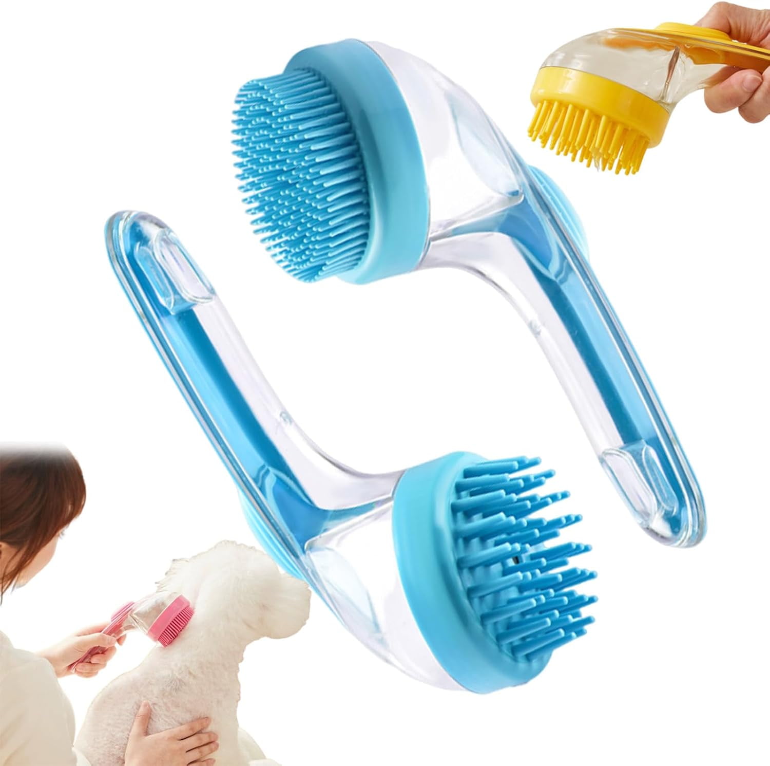 Graddi Soothawash Pro, 2025 New 2 in 1 Pet Bath Brush with Soap ...