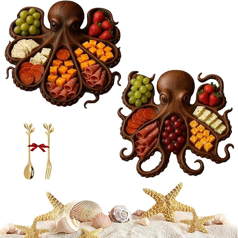 Graddi Tentacle Platter, 2025 New Octopus Charcuterie Board, 5 styles ...