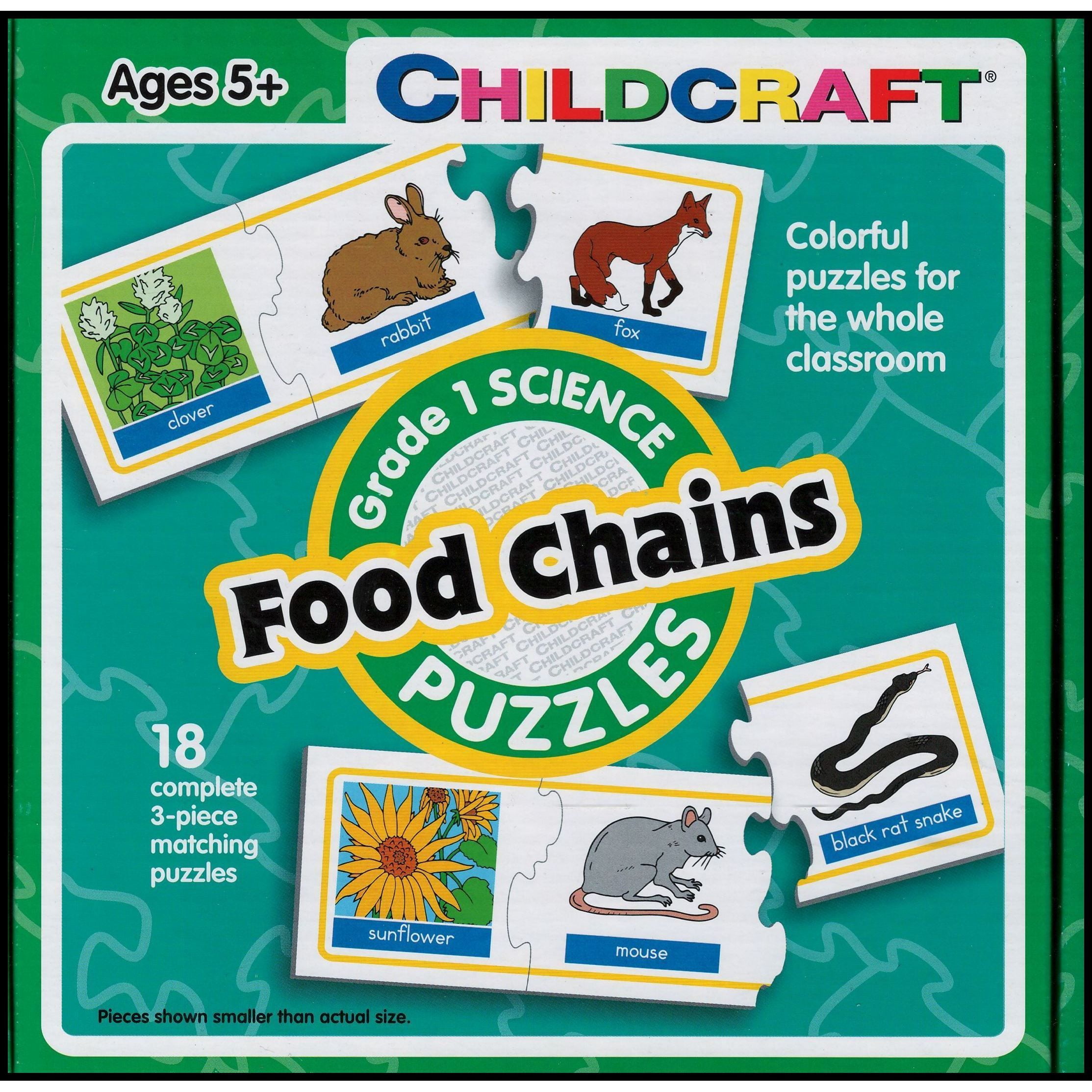 Grade 1 Science Puzzles - Food Chains - Walmart.com