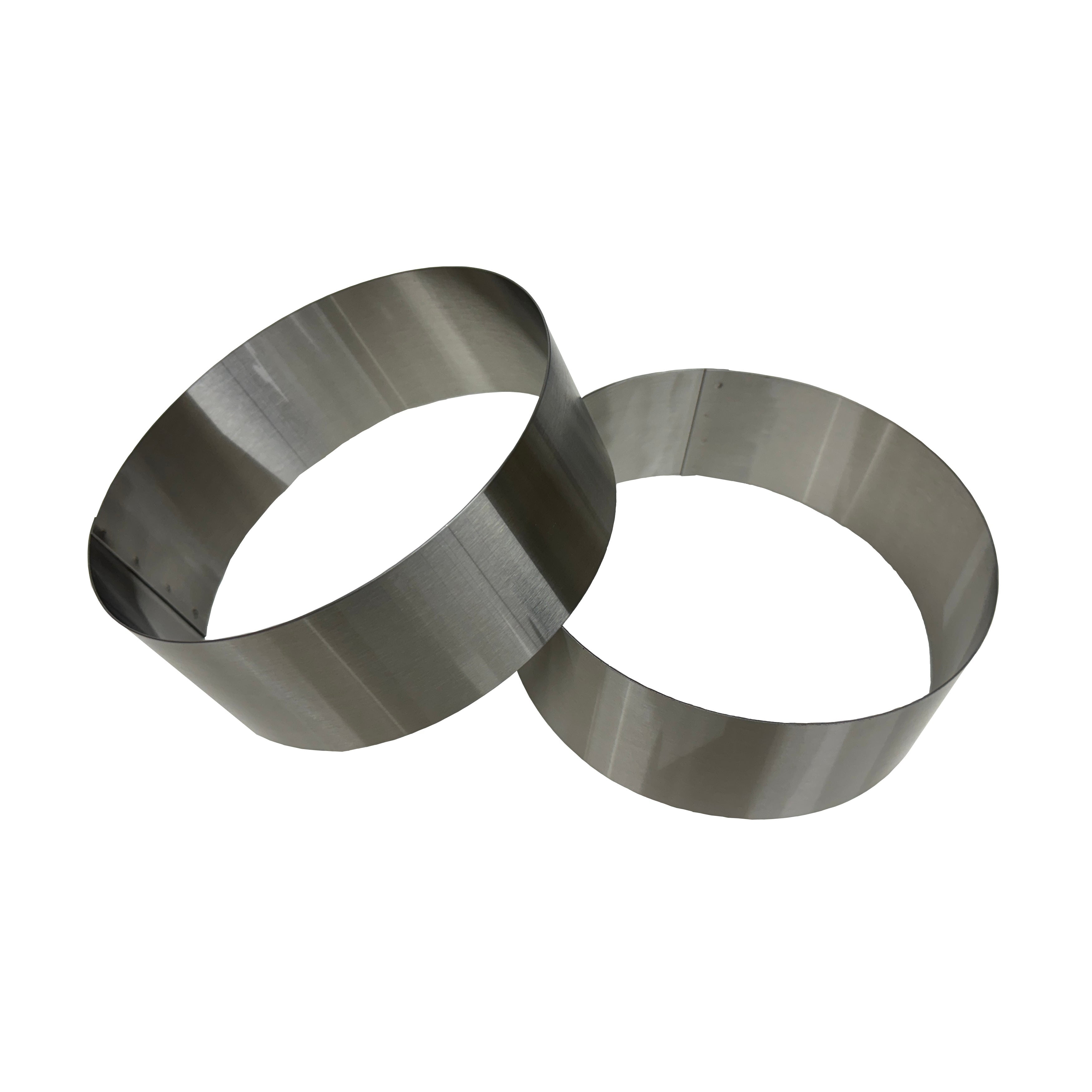 Grade 304 Stainless Steel Cake Rings – Mousse & Pastry Molds for Baking ...