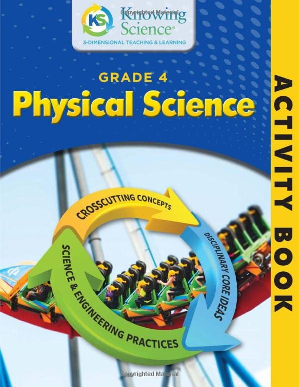 Pre-Owned Grade 4 Physical Science Activity Book (BW) Paperback ...