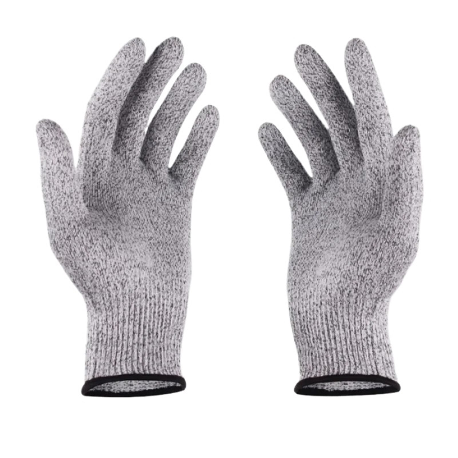 Grade 5 Cut Resistant Gloves Machine Washable Kitchen HPPE Scratch ...