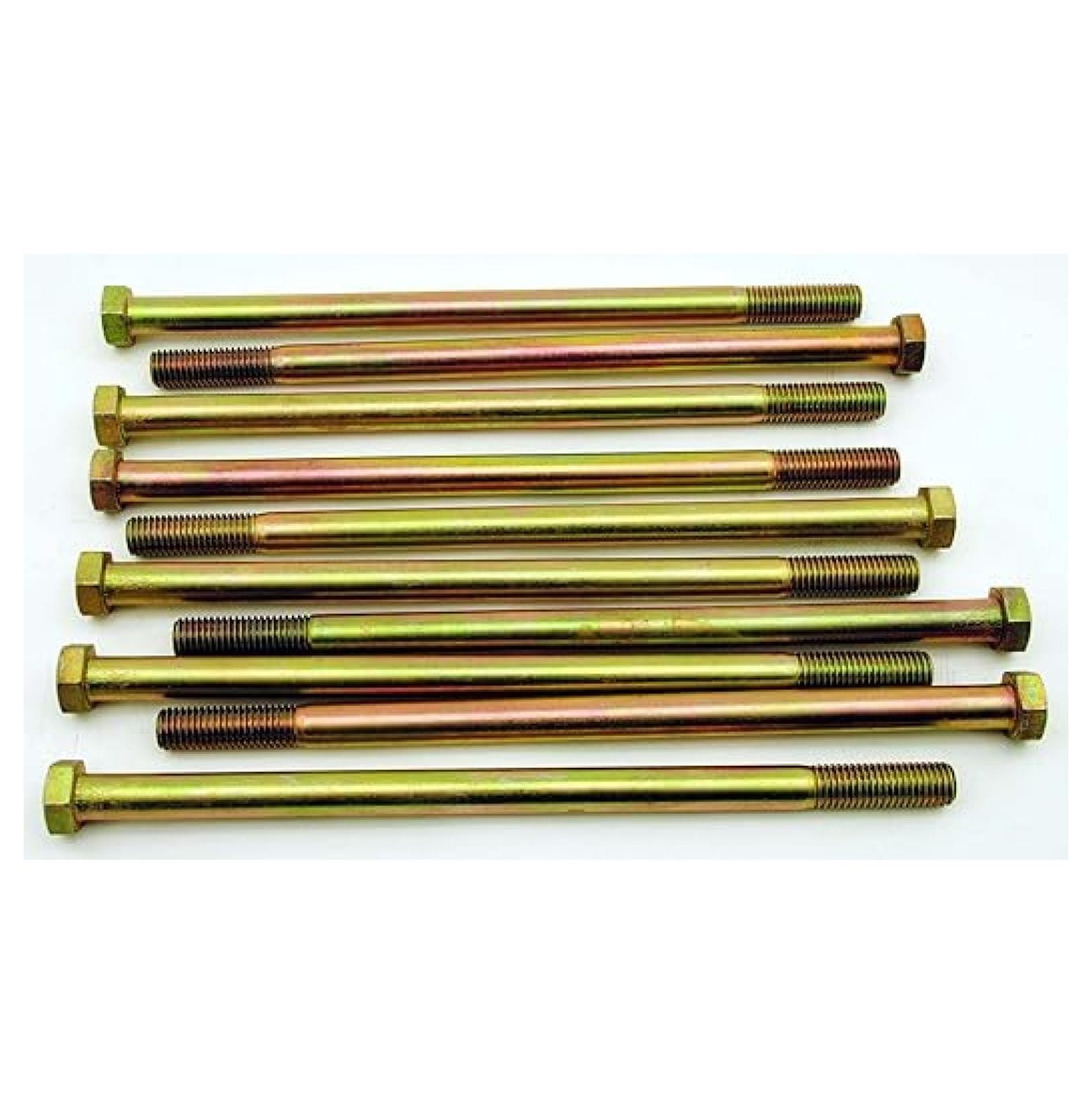 Grade 8 Hex Bolts 5/8-11 x 12 Inch - Yellow Zinc Plated - Lot of 5 - 15 ...