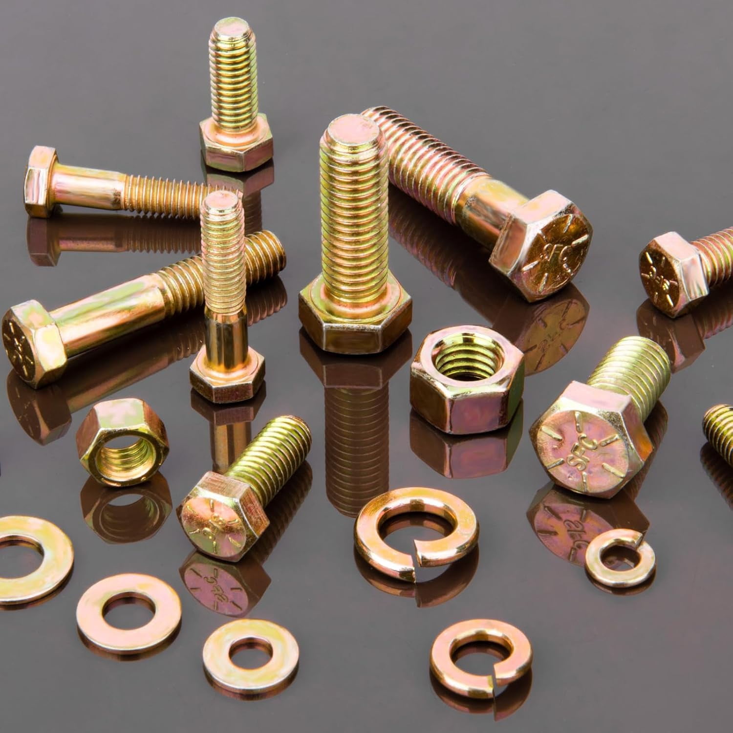 Grade 8 Nuts and Bolts Kit, Heavy Duty SAE Bolt Assortment Set ...