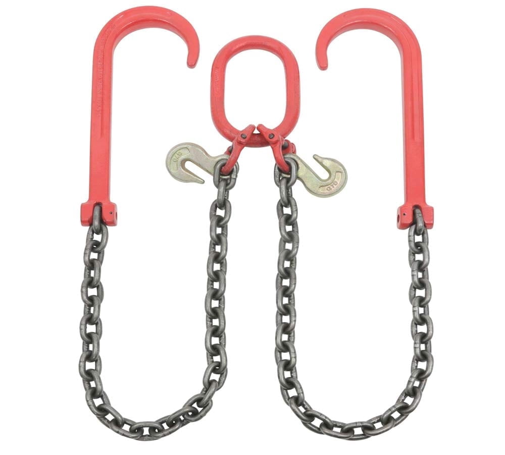 Grade 80 V Bridle Chain, Tow Recovery G80 3/8" x 3' Chain 7100# Lbs ...