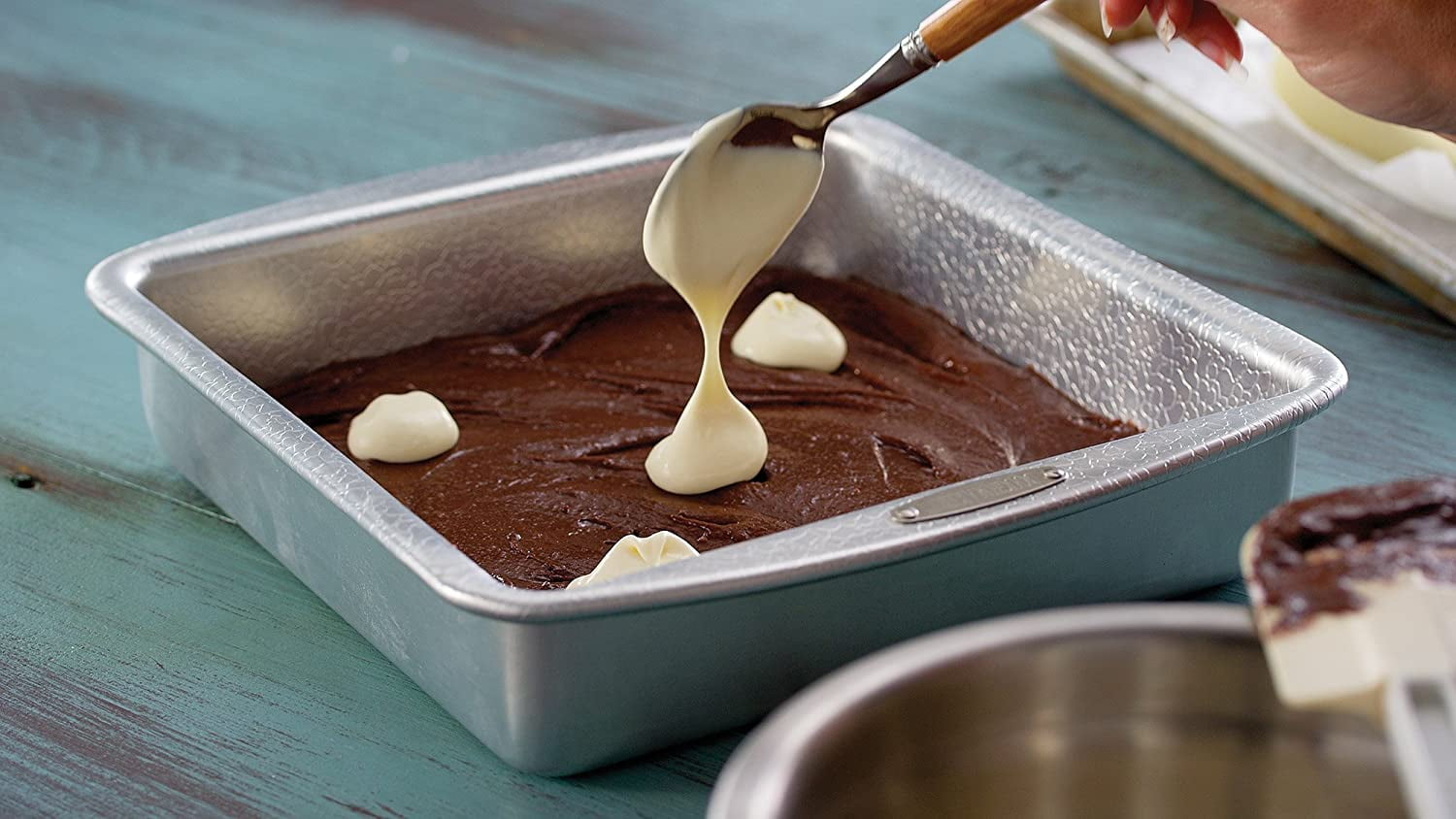 Grade 9" Square Cake Aluminum Bake Pan with Pebble Pattern - Walmart.com