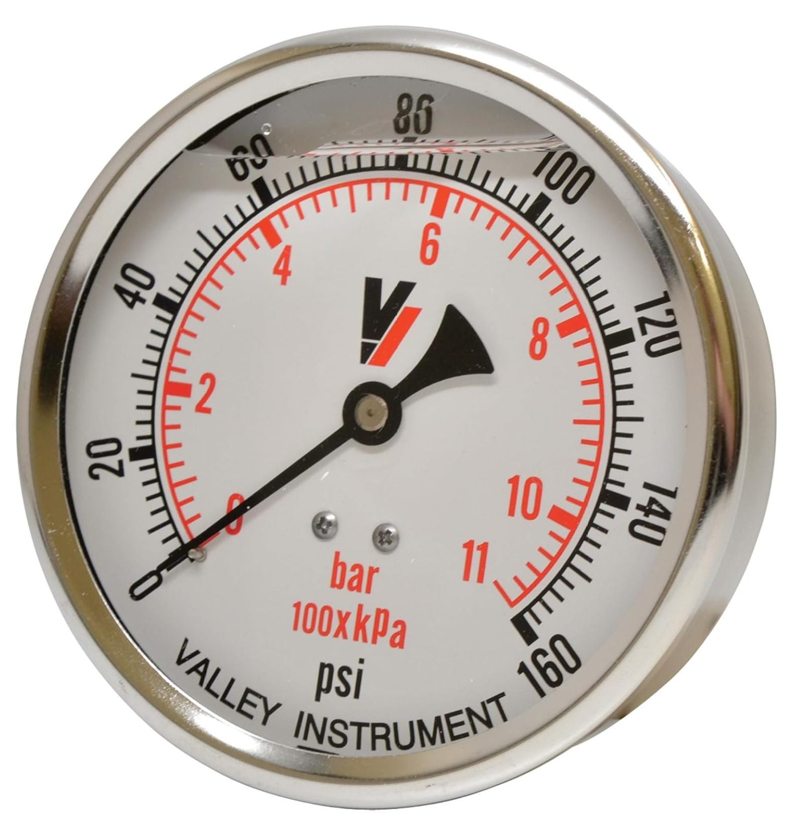Grade A 4in. Back Mount Glycerin Filled Gauge - 0-160 PSI - Walmart.com