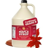 Grade B Maple Syrup 128 Oz Gallon Bulk Jug, Natural Sugar Substitute ...