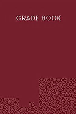 Grade Book: Grade booklet for pupils and students - Design: Red ...