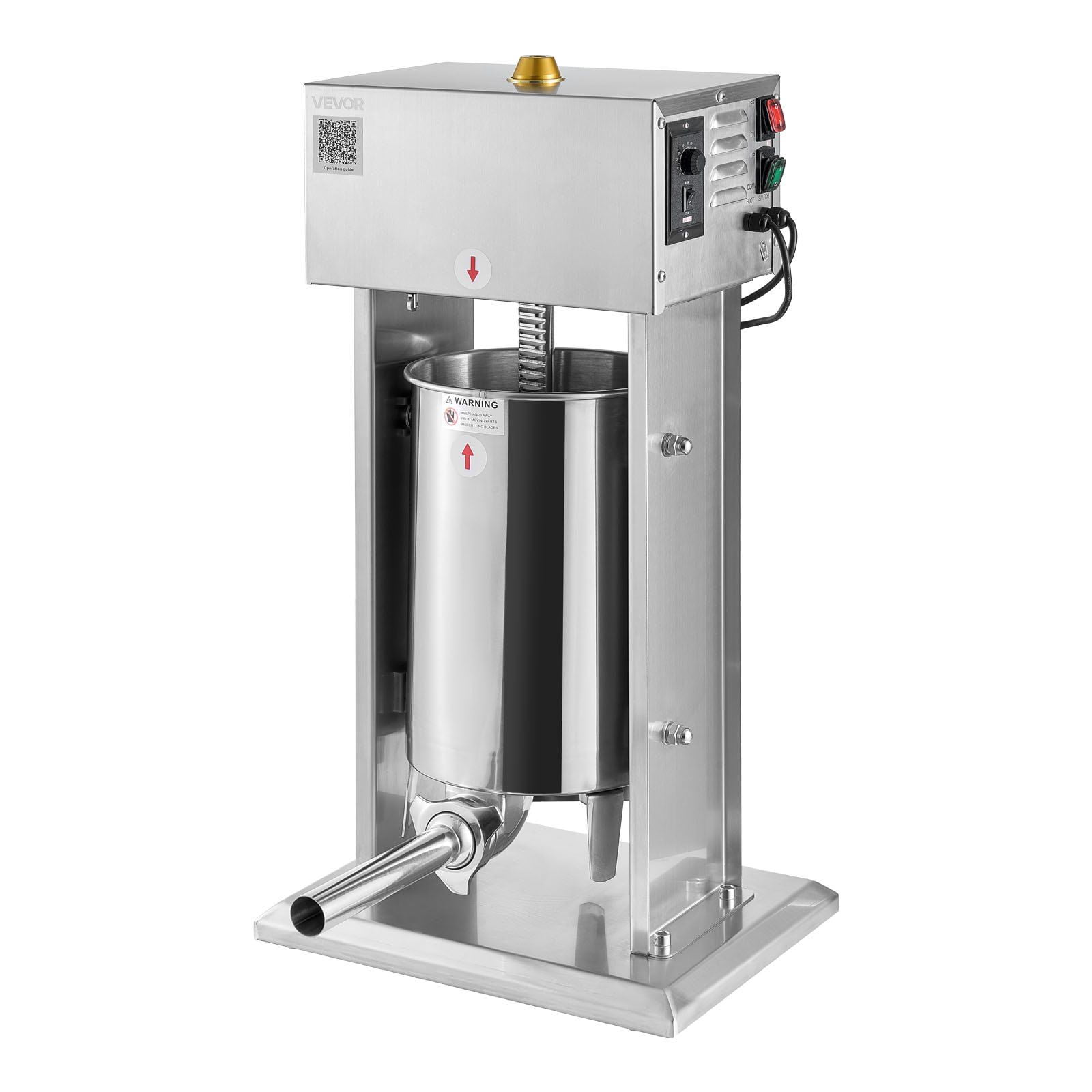 Grade Electric Sausage Maker 25-Pound Stainless Steel Meat Stuffer Foot ...