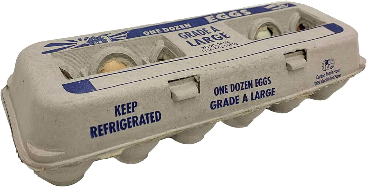 Grade A Large Printed Egg Cartons, Biodegradable and Eco-Friendly, Made ...