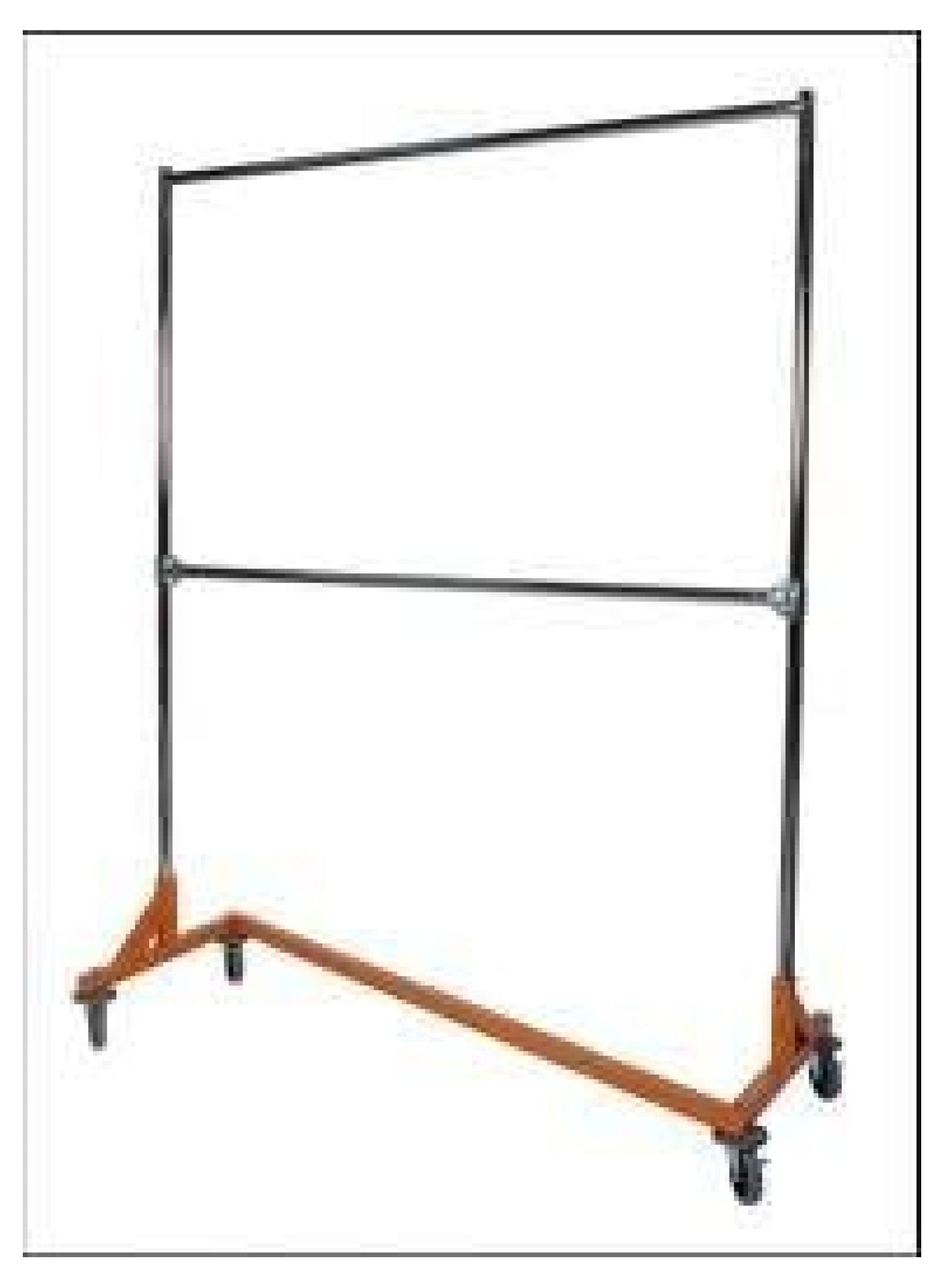 Grade Rolling Nesting Garment Clothing Z Rack, Orange Safety Base: 5 Ft ...