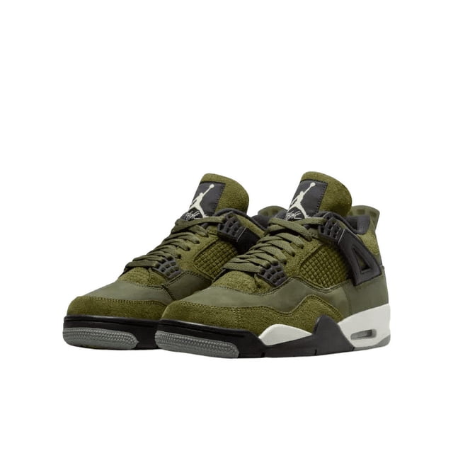 Grade School Air Jordan 4 Retro SE Craft Sneaker Medium Olive / Pale ...