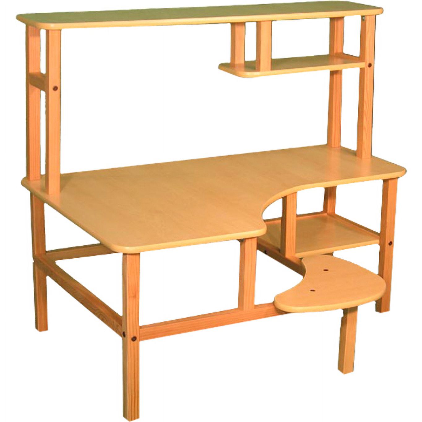 Grade School Computer Desk, Maple/Black - Walmart.com
