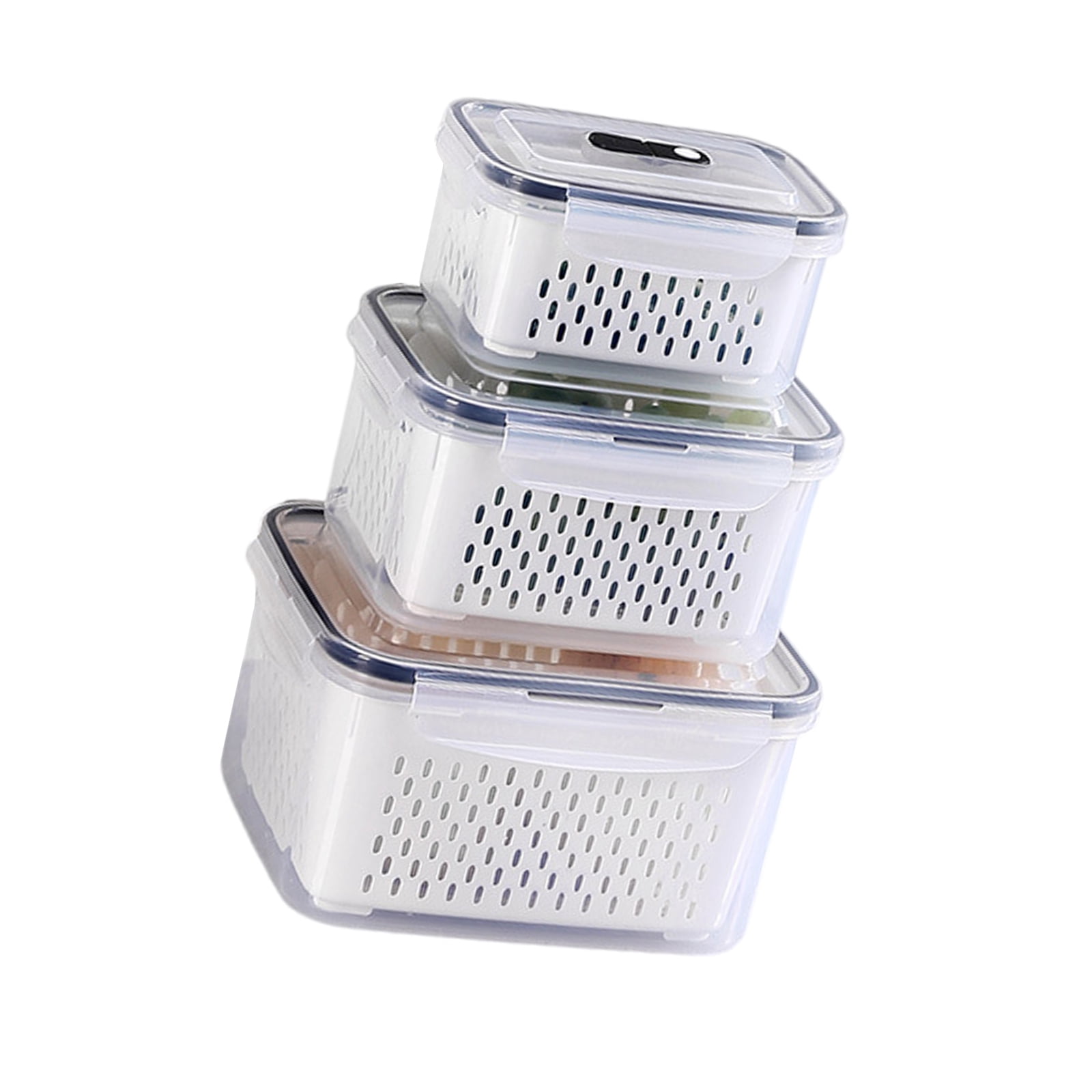 Grade Sturdy Plastic Container Convenient for Storing Fruits Vegetables ...