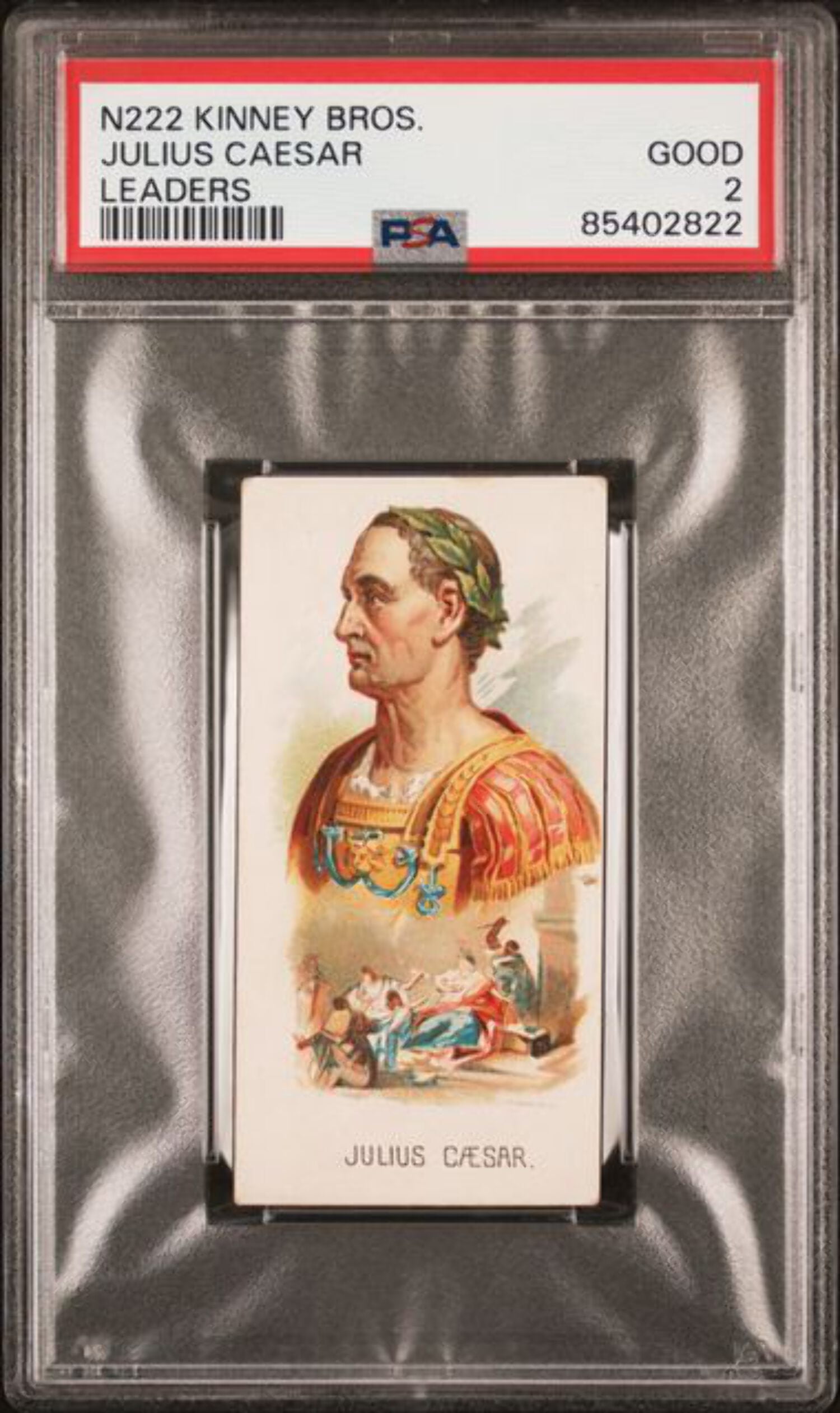Graded 1889 N222 Kinney Bros. Leaders Julius Caesar Baseball Tobacco ...