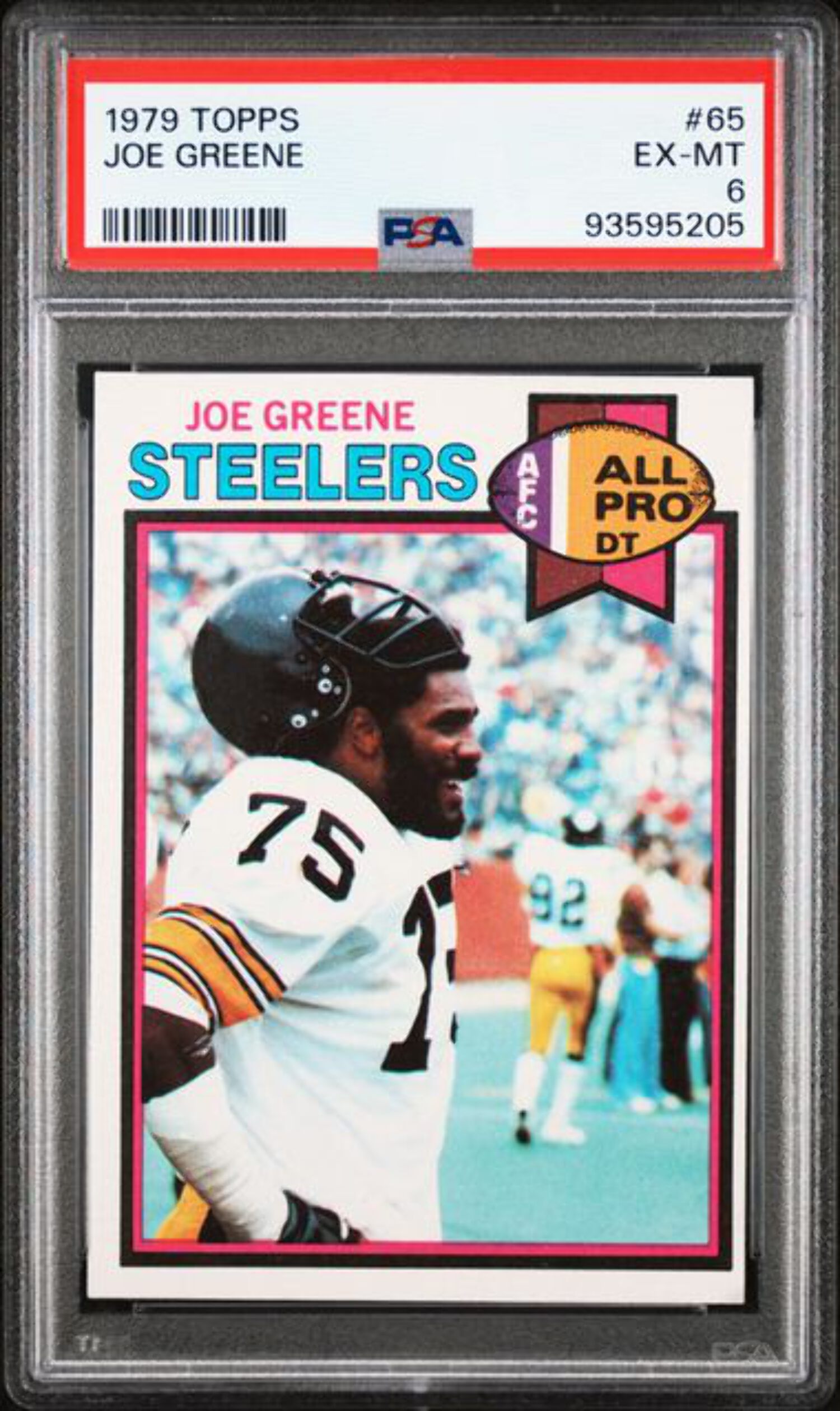 Graded 1979 Topps Joe Greene #65 Football Card PSA 6 EX-MT - Walmart.com