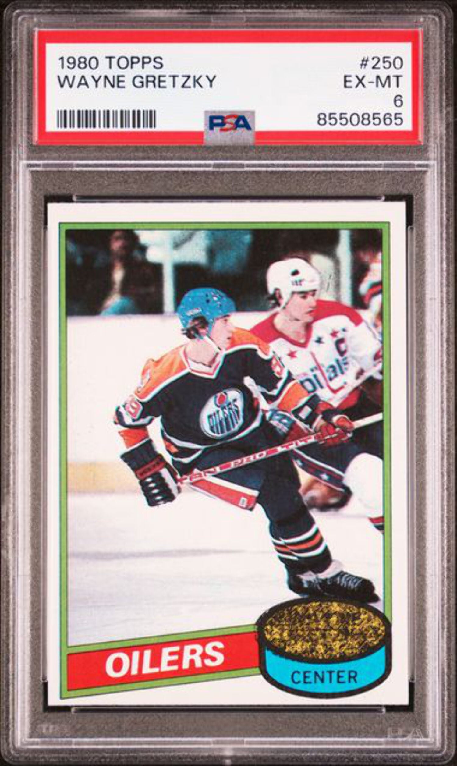 Graded 1980 Topps Wayne Gretzky #250 2nd Year Hockey Card PSA 6 EX-MT - Walmart.com