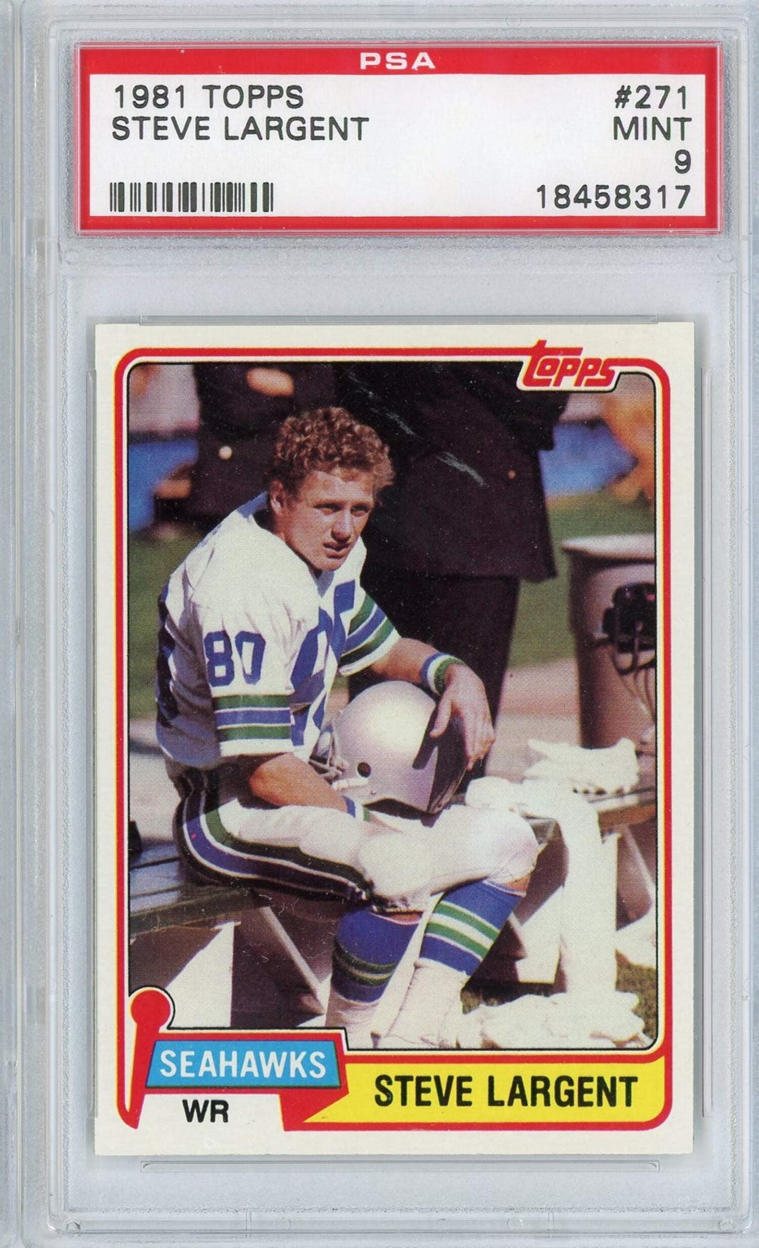 Graded 1981 Topps Steve Largent #271 Football Card PSA 9 Mint - Walmart.com