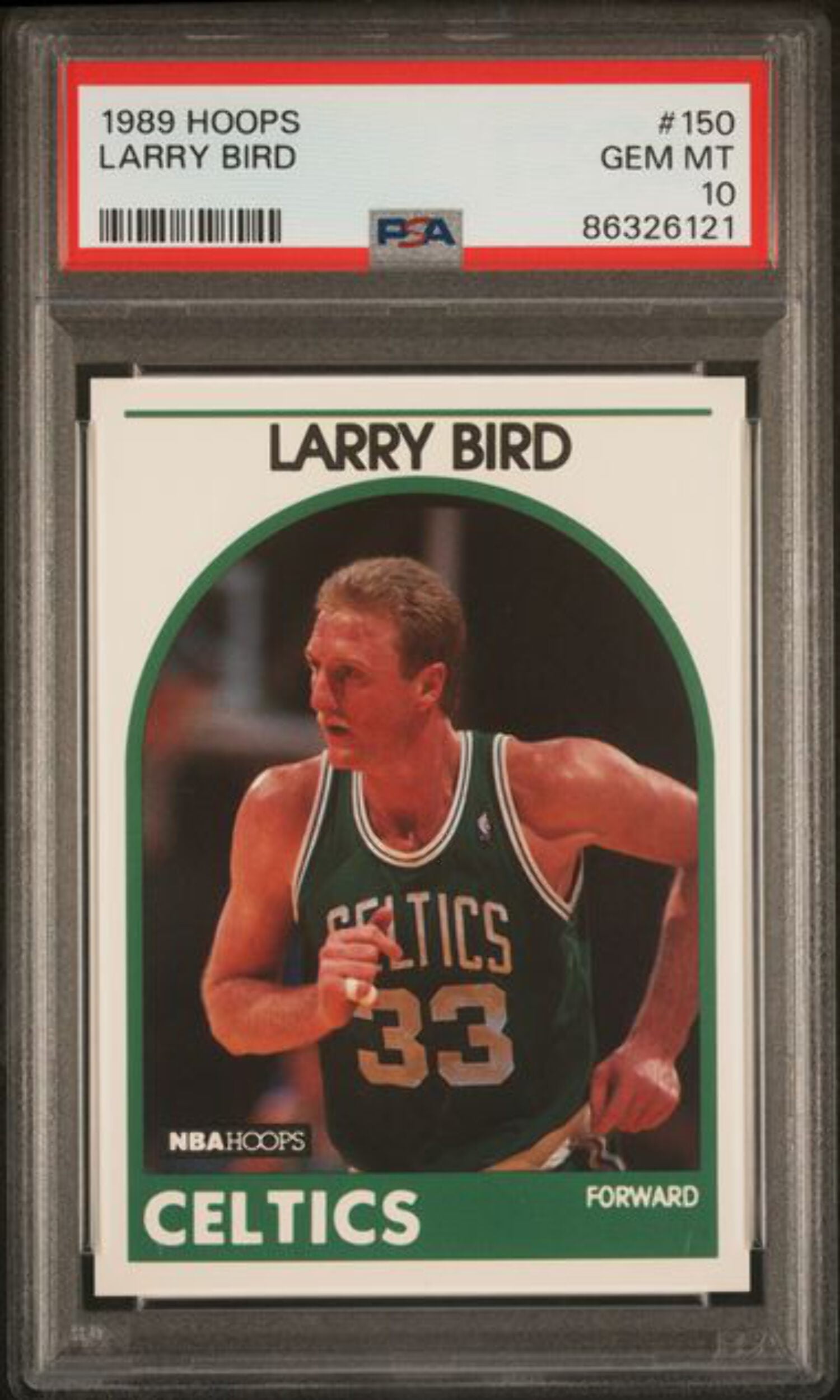 Graded 1989 Hoops Larry Bird #150 Basketball Card PSA 10 Gem Mint ...