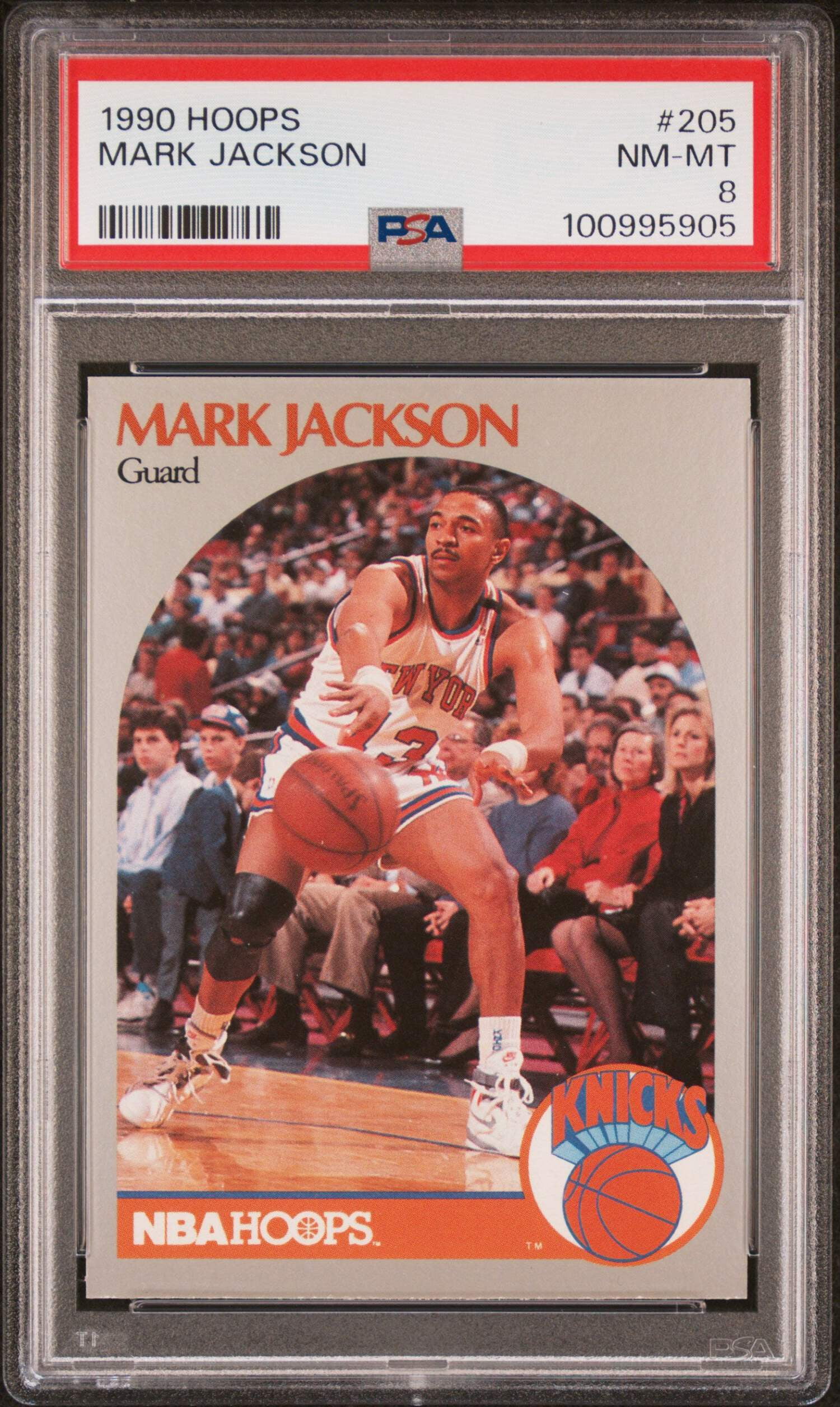 Graded 1990 Hoops Mark Jackson #205 Basketball Card PSA 8 Near Mint ...
