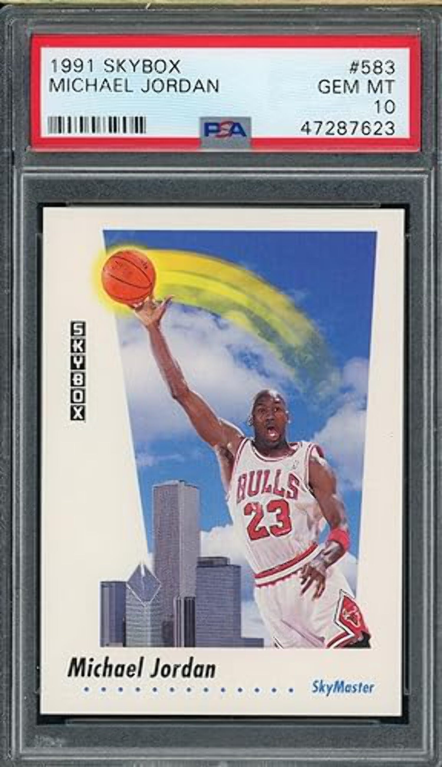 Graded 1991 Skybox Michael Jordan #583 Basketball Card PSA 10 Gem Mint ...