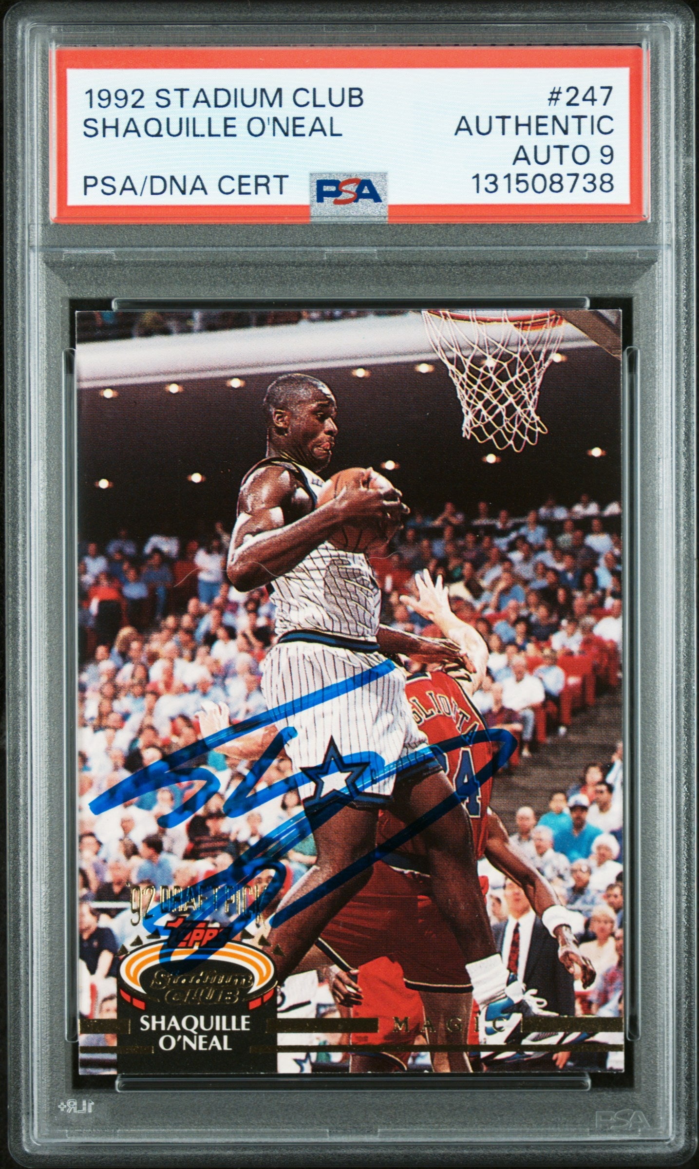 Graded 1992-93 Stadium Club Shaquille O'Neal #247 Rookie RC Basketball ...