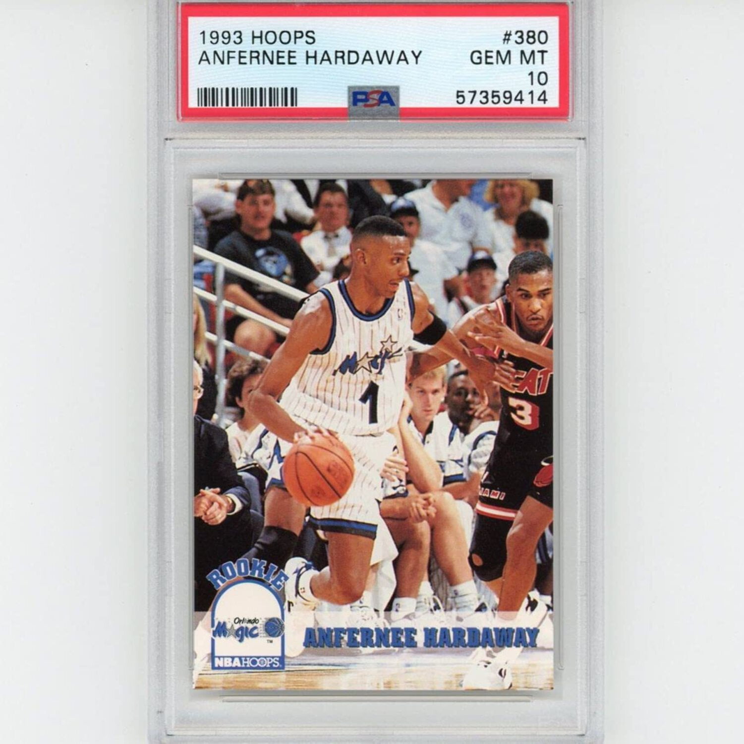 Graded 1993-94 Hoops Anfernee Penny Hardaway #380 Rookie RC Basketball ...