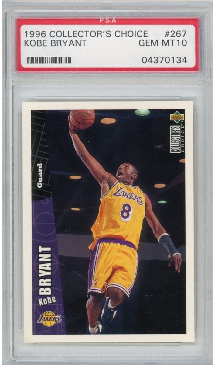 Graded 1996-97 Collector's Choice Kobe Bryant #267 Rookie RC Basketball ...