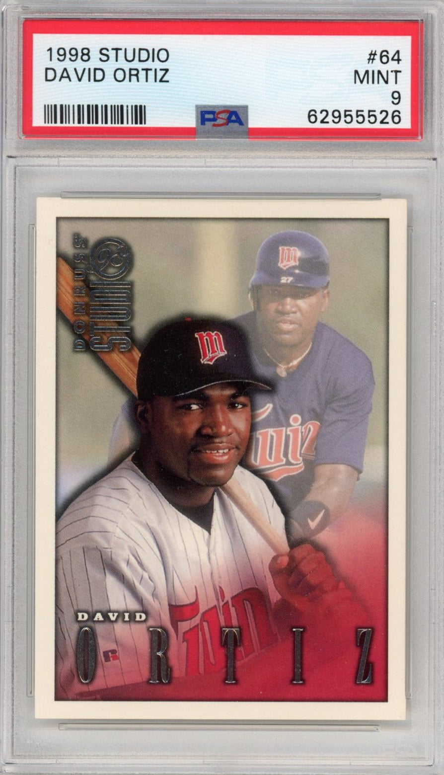 Graded 1998 Donruss Studio David Ortiz #64 Rookie RC Baseball Card PSA ...