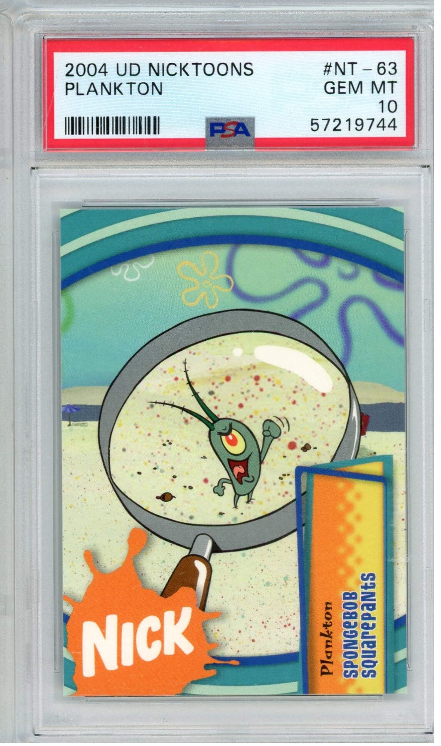 Graded 2004 UD Nicktoons Plankton #NT-63 Spongebob Squarepants Card PSA 10 Gem Mint - Walmart.com
