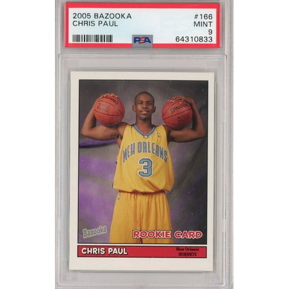 Graded 2005-06 Bazooka Chris Paul #166 Rookie RC Basketball Card PSA 9 ...