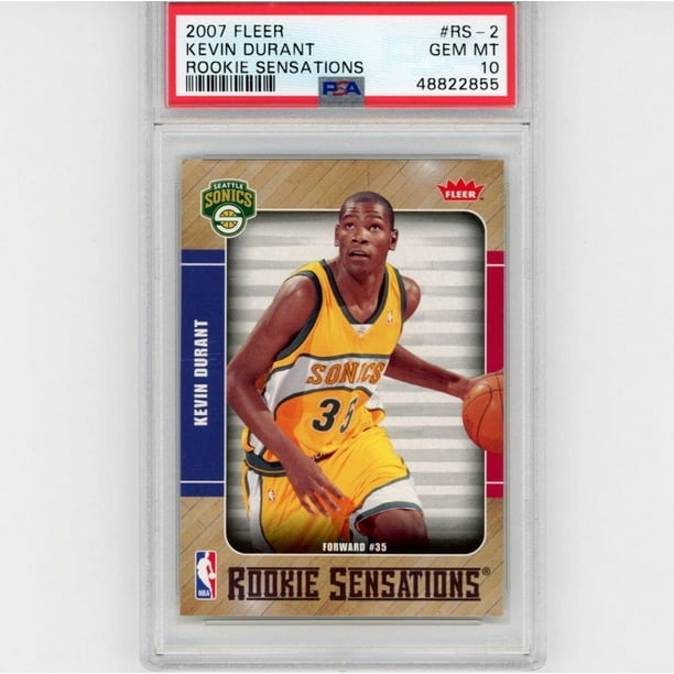 Graded 2007-08 Fleer Kevin Durant #RS-2 Rookie Sensations RC Basketball ...