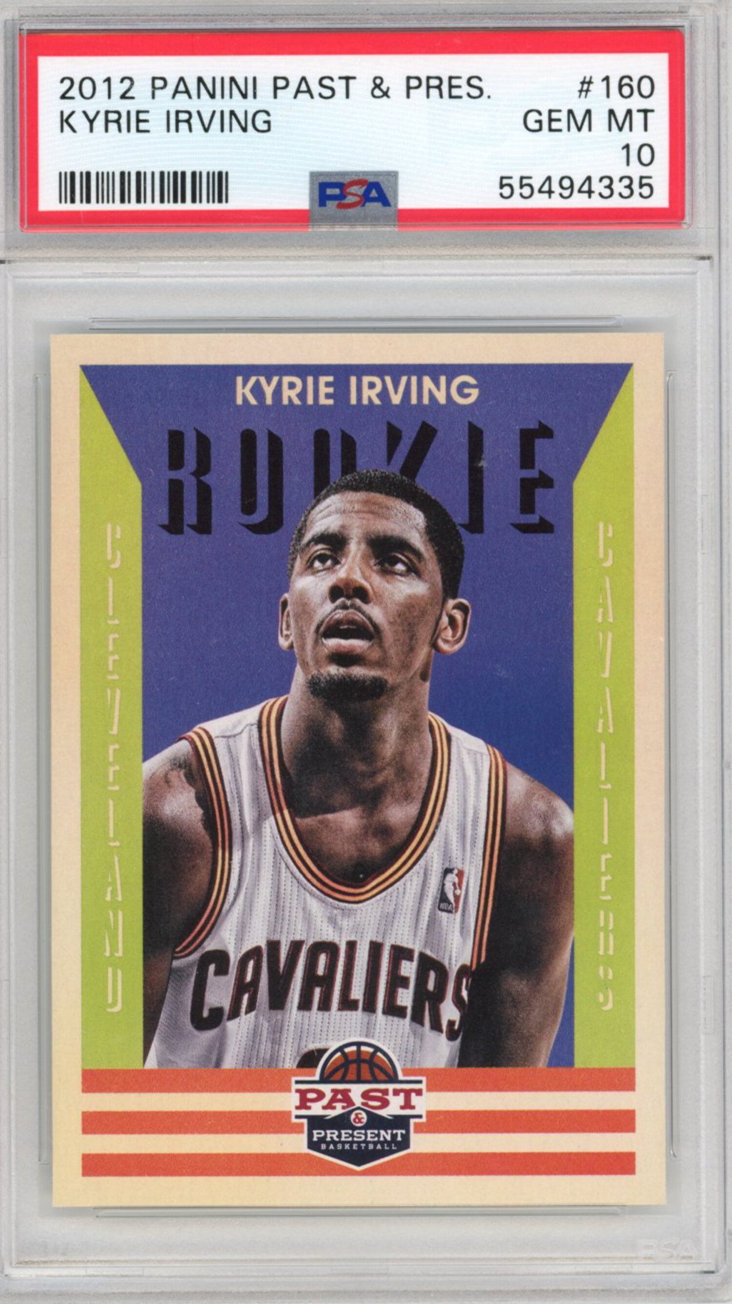 Graded 2012-13 Panini Past Present Kyrie Irving #160 Rookie RC ...