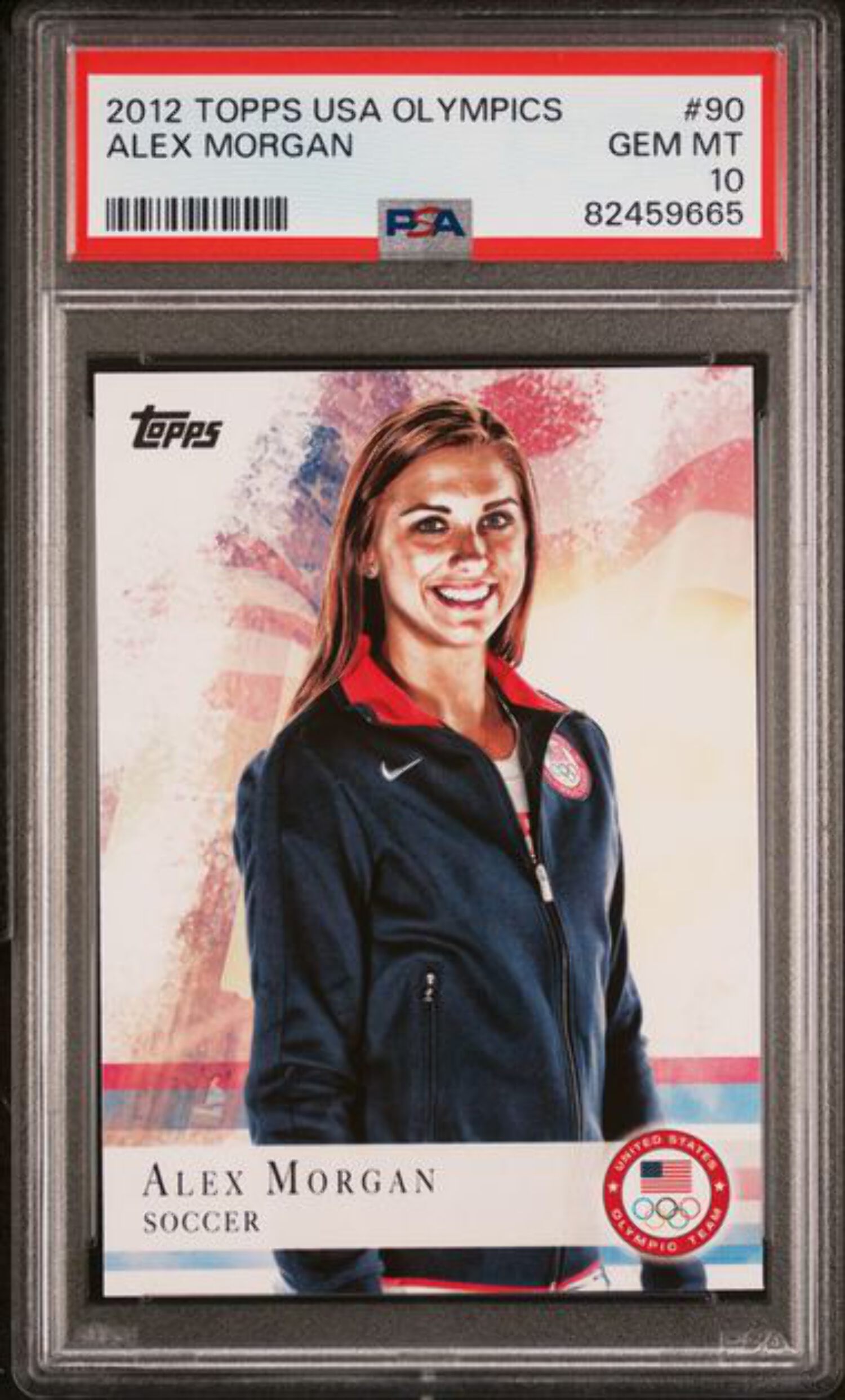 Graded 2012 Topps USA Olympics Alex Morgan #90 Rookie RC Soccer Card ...