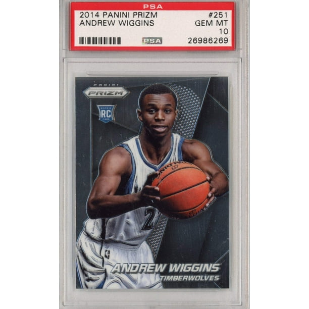 Graded 2014-15 Panini Prizm Andrew Wiggins #251 Rookie RC Basketball ...
