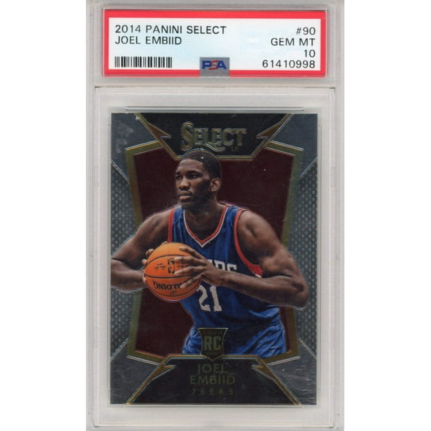 Graded 2014-15 Panini Select Joel Embiid #90 Rookie RC Basketball Card ...