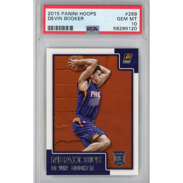 Graded 2015-16 Panini Hoops Devin Booker #268 Rated Rookie RC ...
