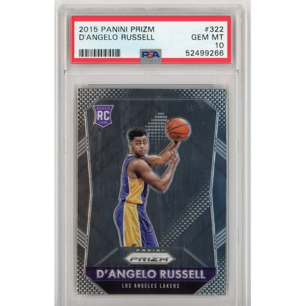 Graded 2015-16 Panini Prizm D'Angelo Russell #322 Rookie RC Basketball ...