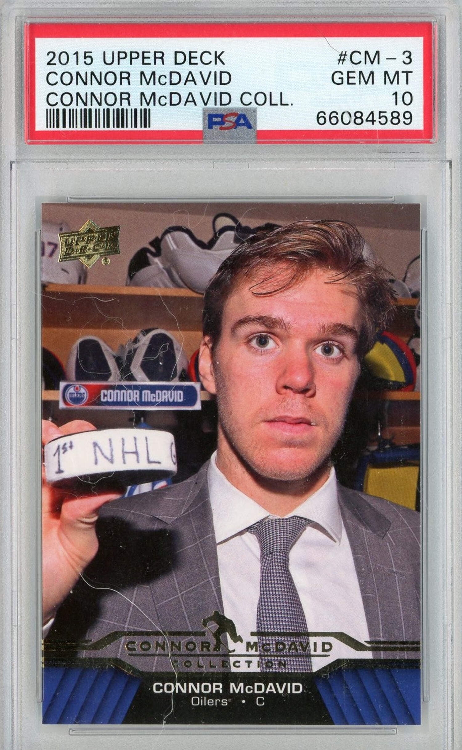 Graded 2015 Upper Deck Connor McDavid #CM-3 Connor McDavid Collection ...