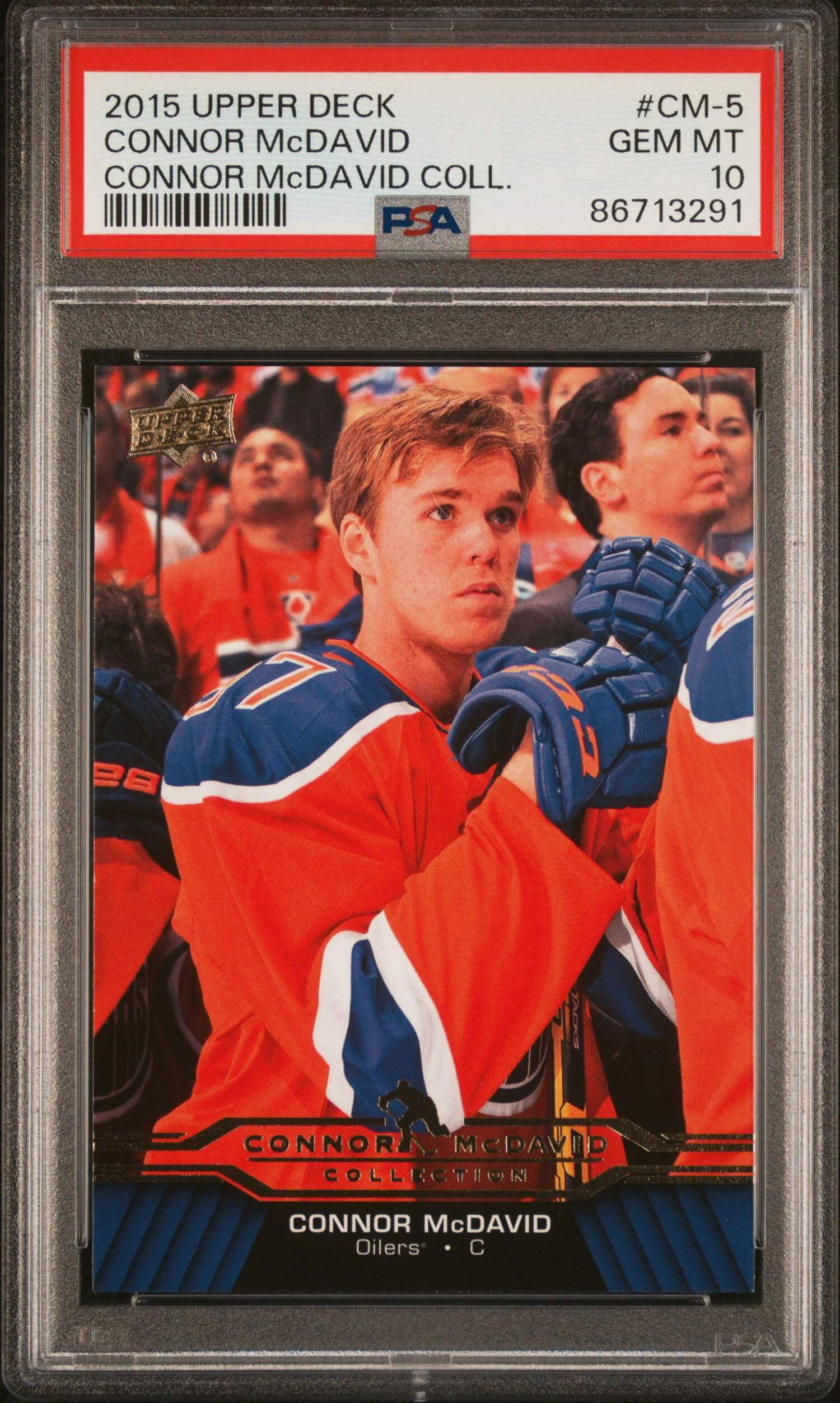 Graded 2015 Upper Deck Connor McDavid #CM-5 Connor McDavid Collection ...