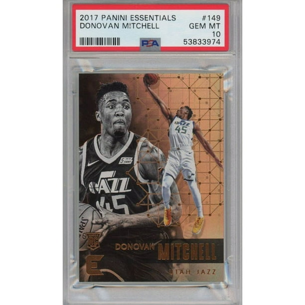 Graded 2017-18 Panini Essentials Donovan Mitchell #149 Rookie RC ...