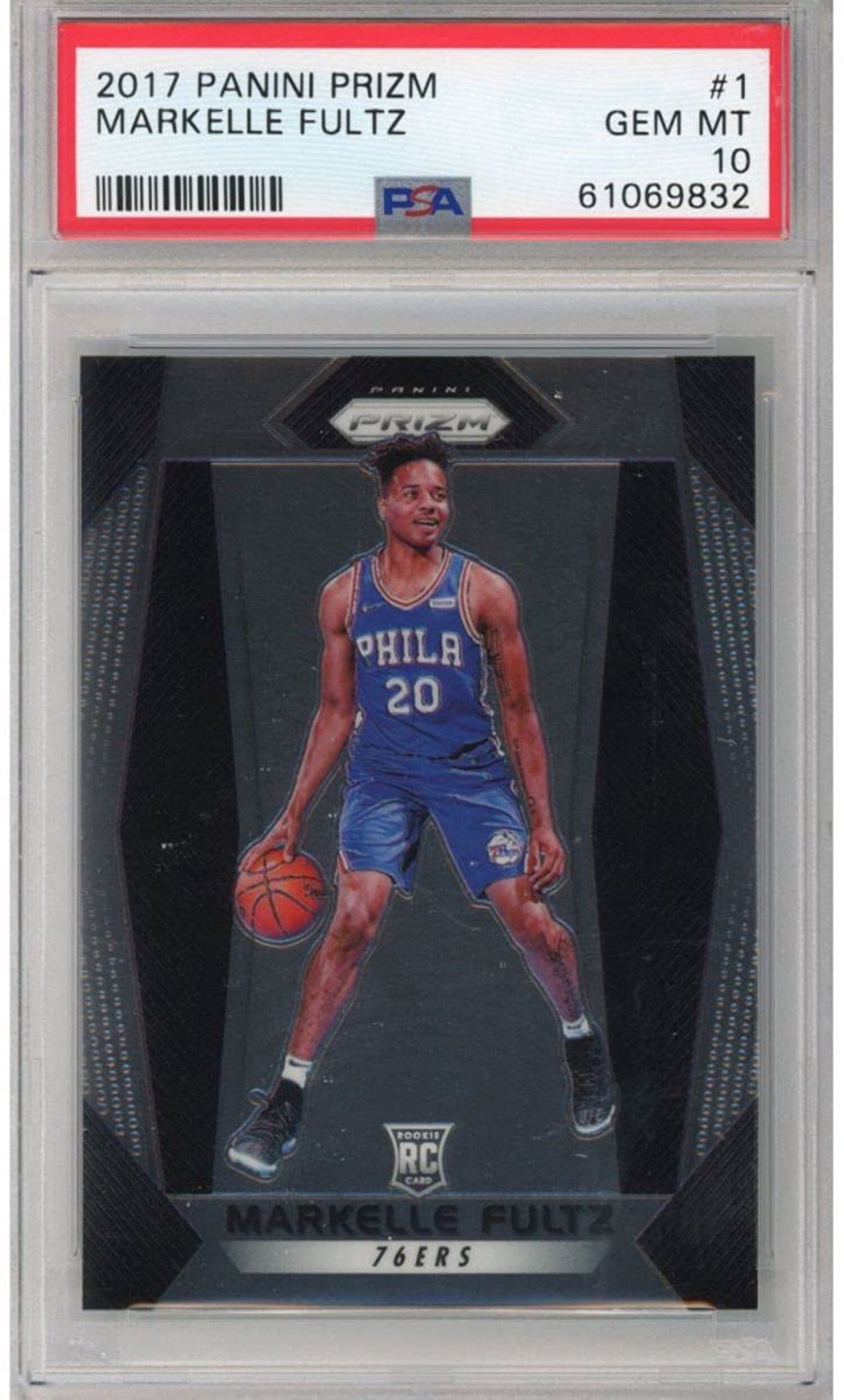 Graded 2017-18 Panini Prizm Markelle Fultz #1 Rookie RC Basketball Card ...