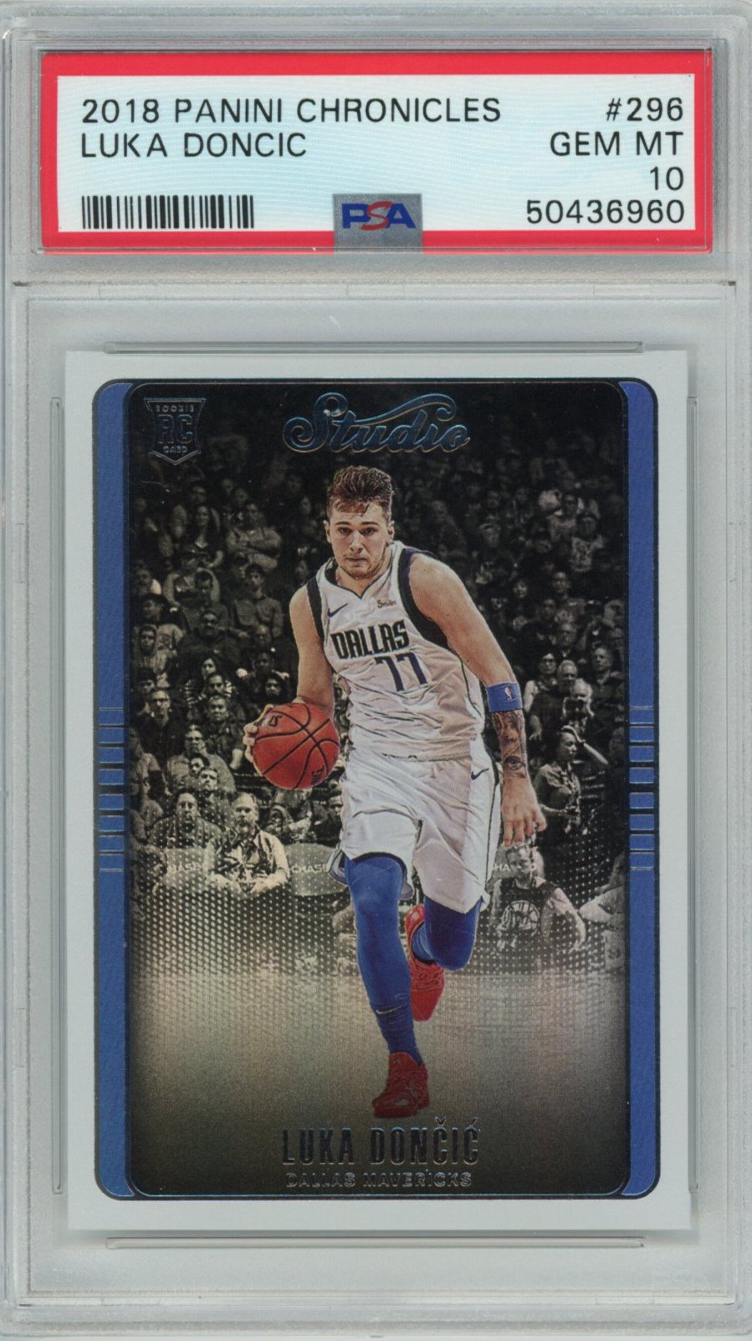 Graded 2018-19 Panini Chronicles Luka Doncic #296 Rookie RC Basketball ...