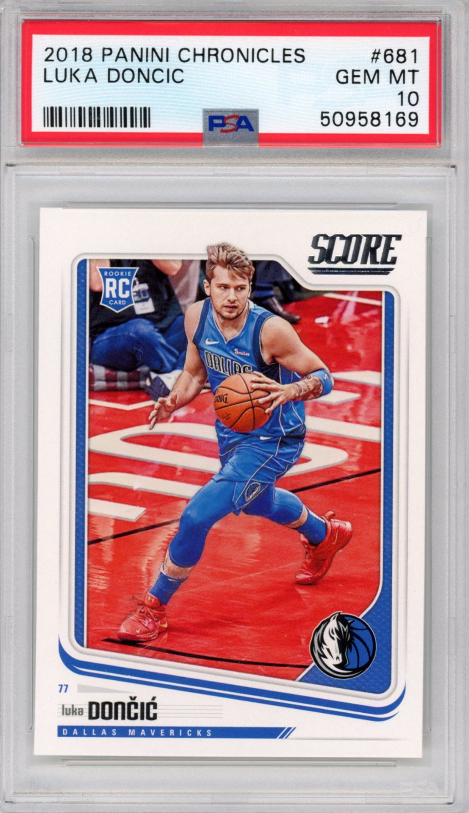 Graded 2018-19 Panini Chronicles Luka Doncic #681 Rookie RC Basketball ...
