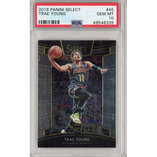 Graded 2018-19 Panini Select Trae Young #45 Concourse Rookie RC ...