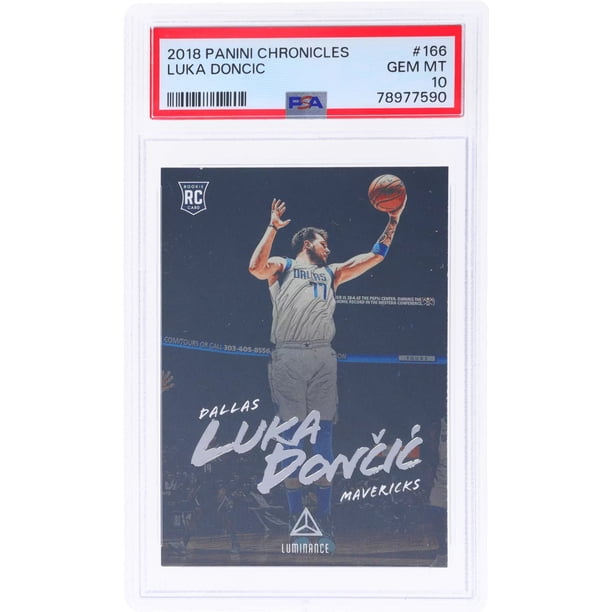 Graded 2018 Panini Chronicles Luka Doncic #166 Rookie RC Basketball ...