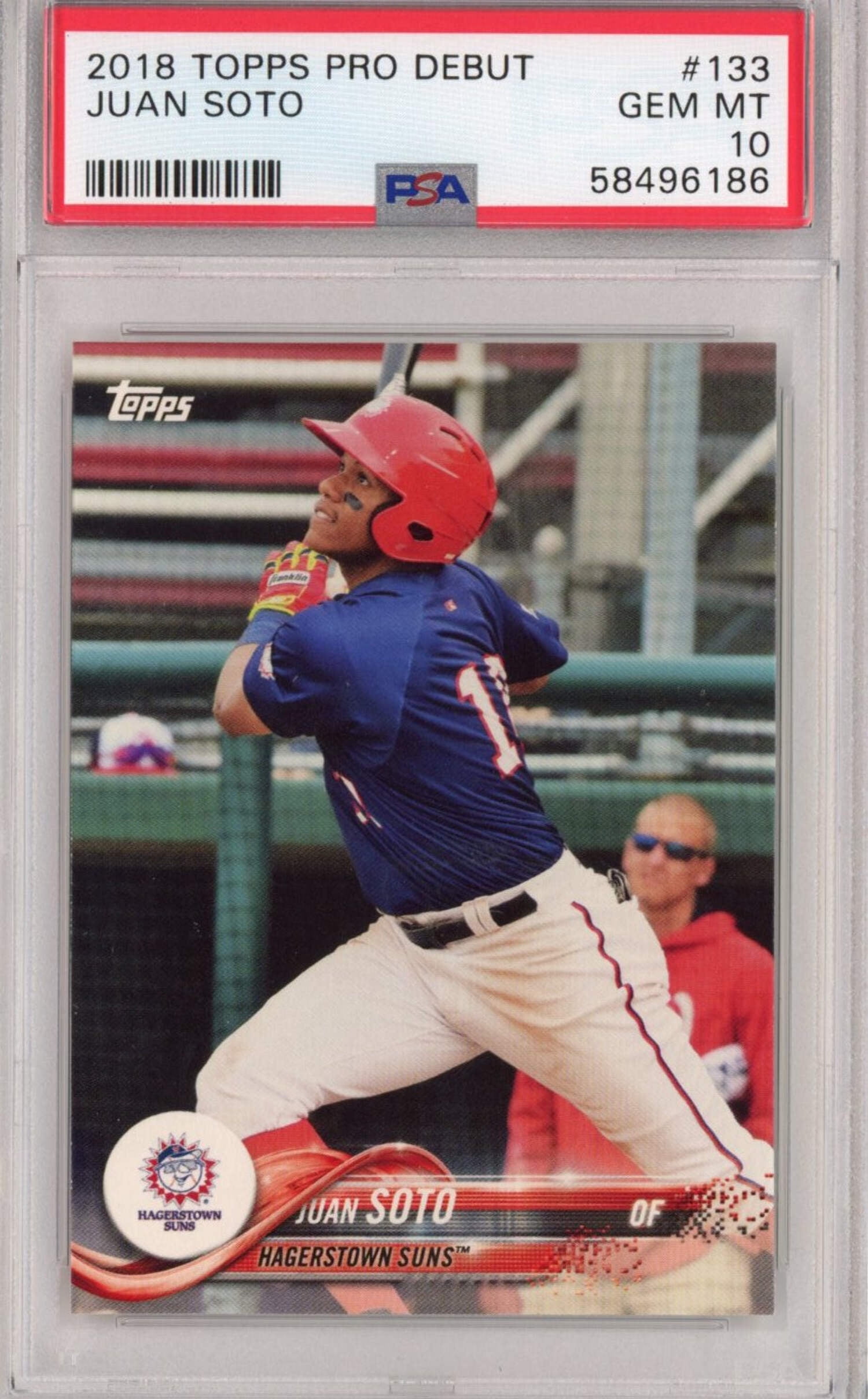 Graded 2018 Topps Pro Debut Juan Soto #133 Rookie RC Baseball Card PSA ...