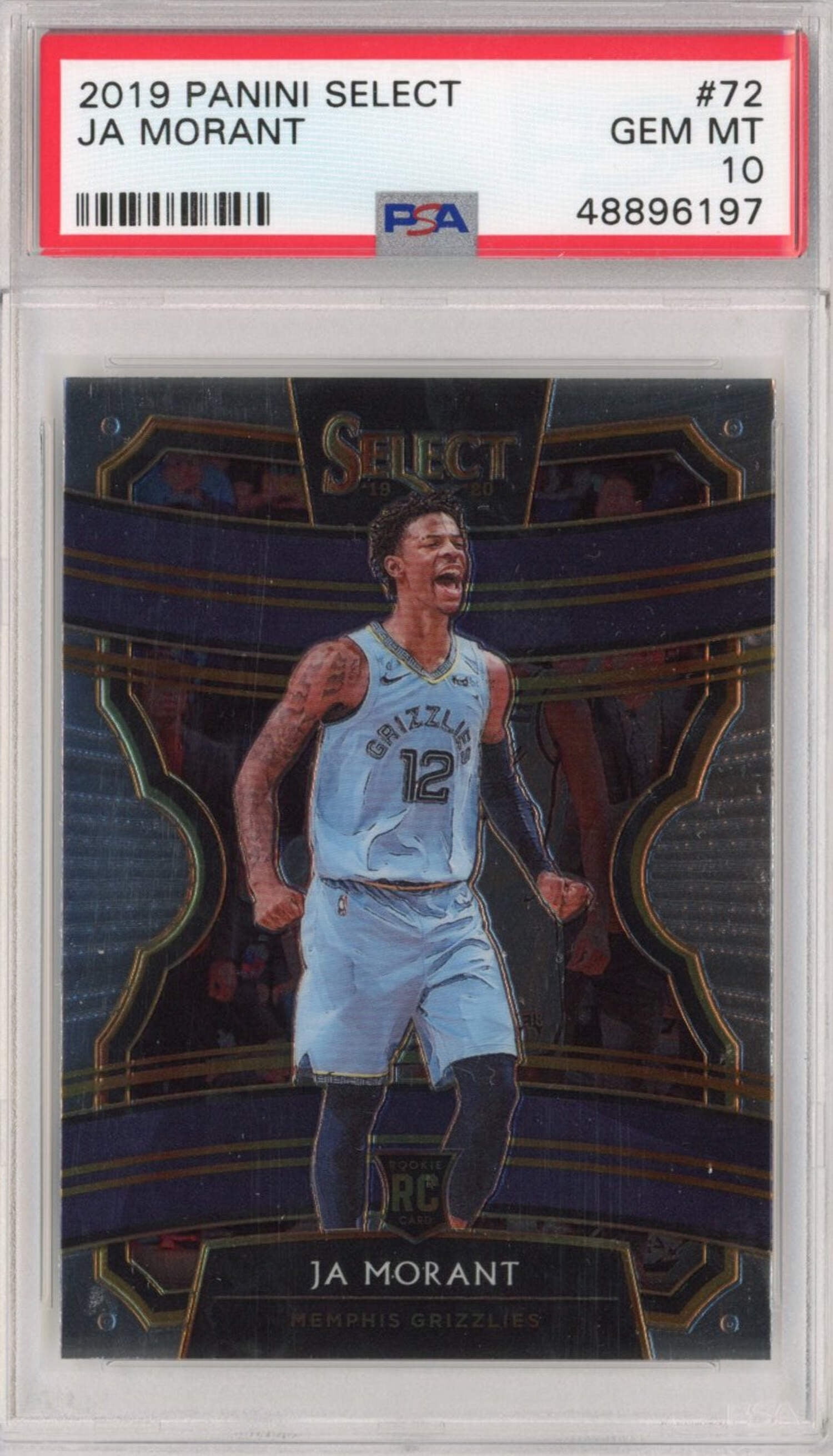 Graded 2019-20 Panini Select Ja Morant #72 Concourse Rookie RC ...